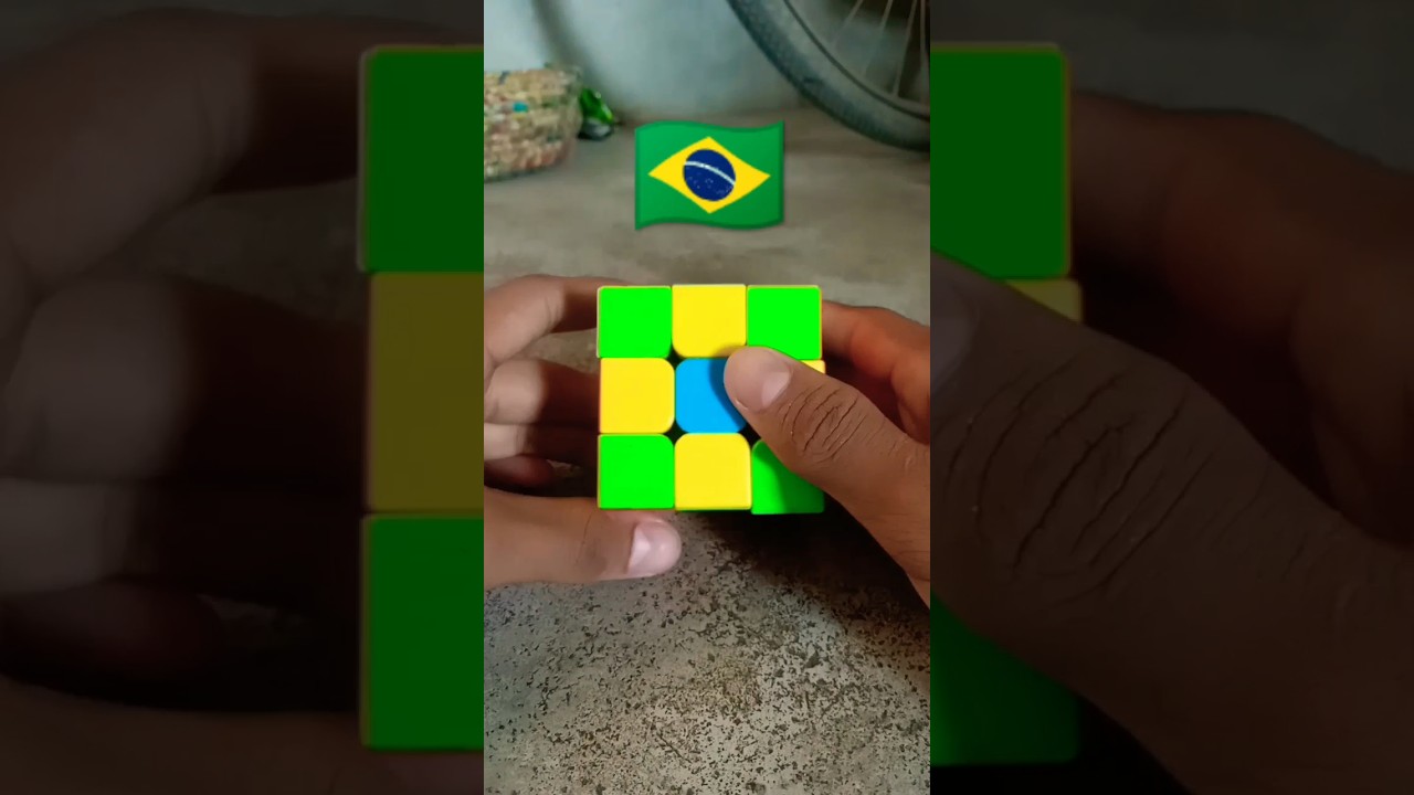 Rubik's Cube country pattern challenge # Shorts # Cuber Soumodip ...