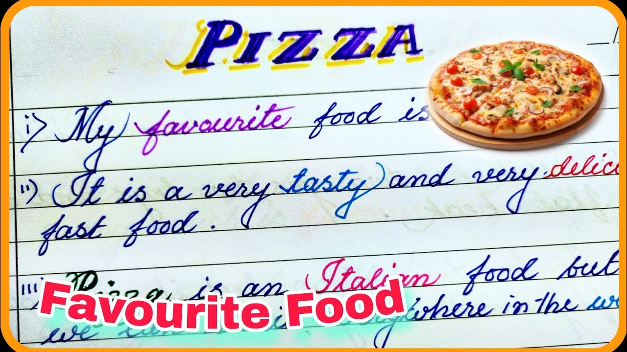 My Favourite food pizza essay | essay on pizza | pizza essay | 10 lines ...