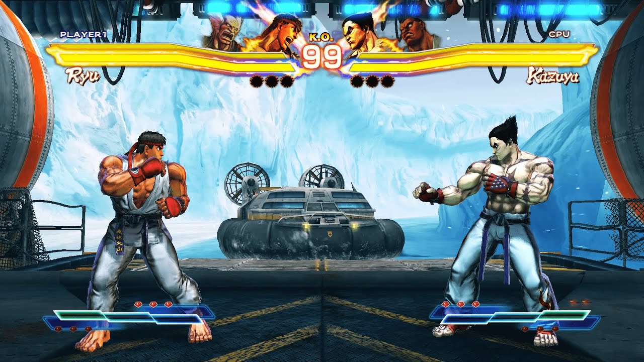 Ryu & Heihachi vs Kazuya & Balrog (Hardest) - Street Fighter X Tekken ...