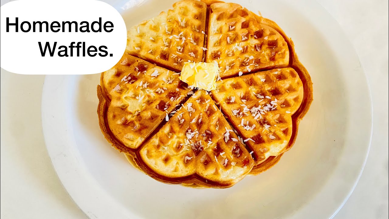 Home made waffle recipe |How to make homemade waffles - YouTube
