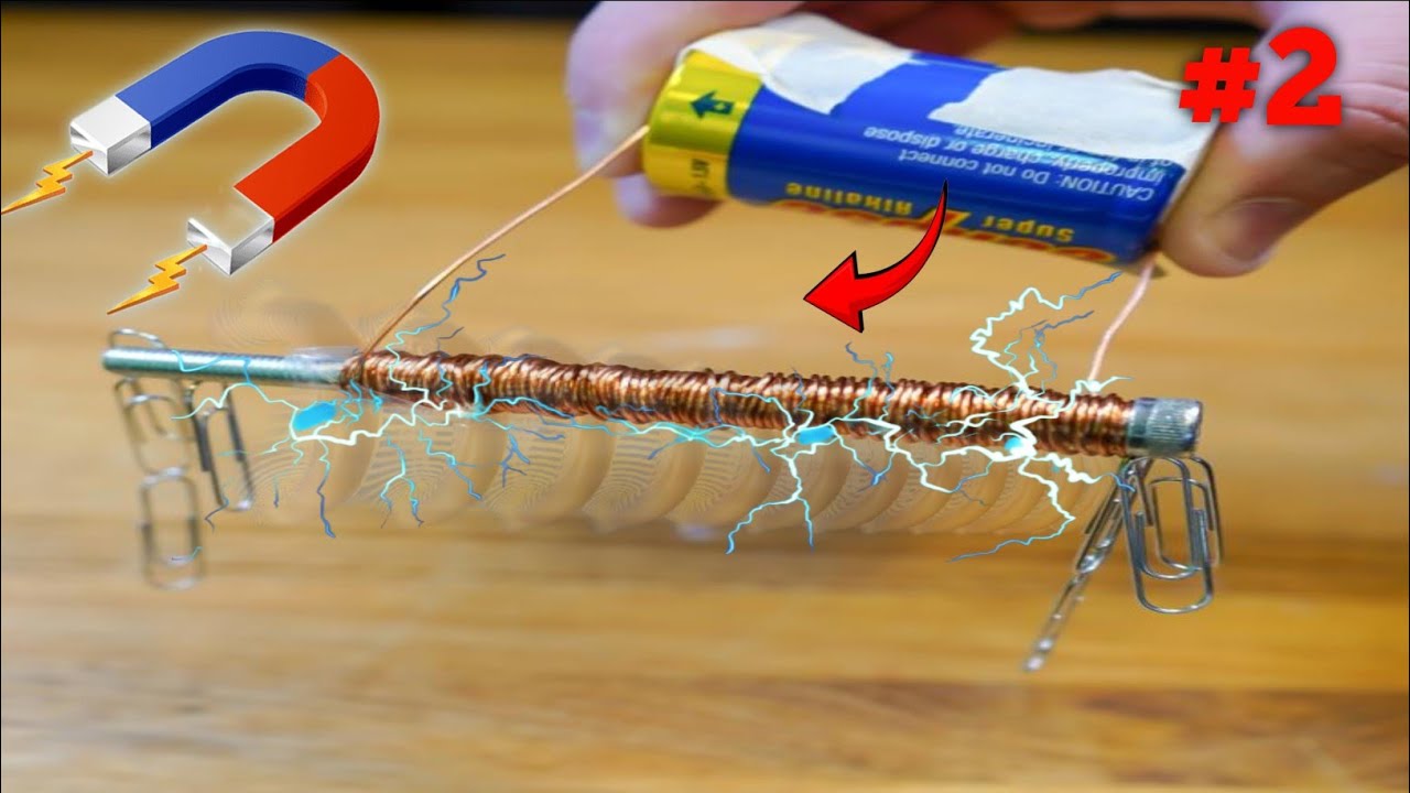 How To Make Electric Magnet 🧲 At Home || Trick And Trips 😉 || # ...