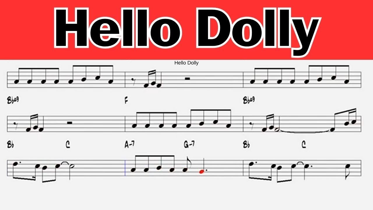 Hello Dolly Jerry Herman 1963 Tenor Sax - YouTube