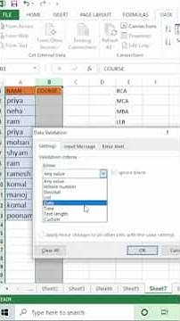 Excel Short Tricks||Drop-down||convert data in drop-down list in Excel #short#thebwcs - YouTube