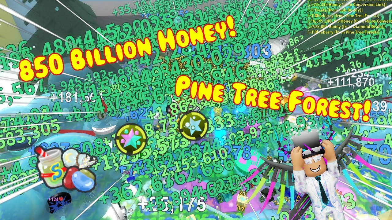 850 Billion Honey! - Pine Tree Forest | Roblox Bee Swarm Simulator ...