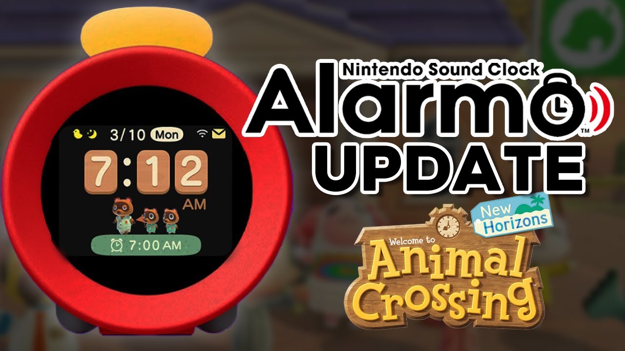 FIRST LOOK AT THE ANIMAL CROSSING UPDATE - Nintendo Sound Clock: Alarmo - YouTube