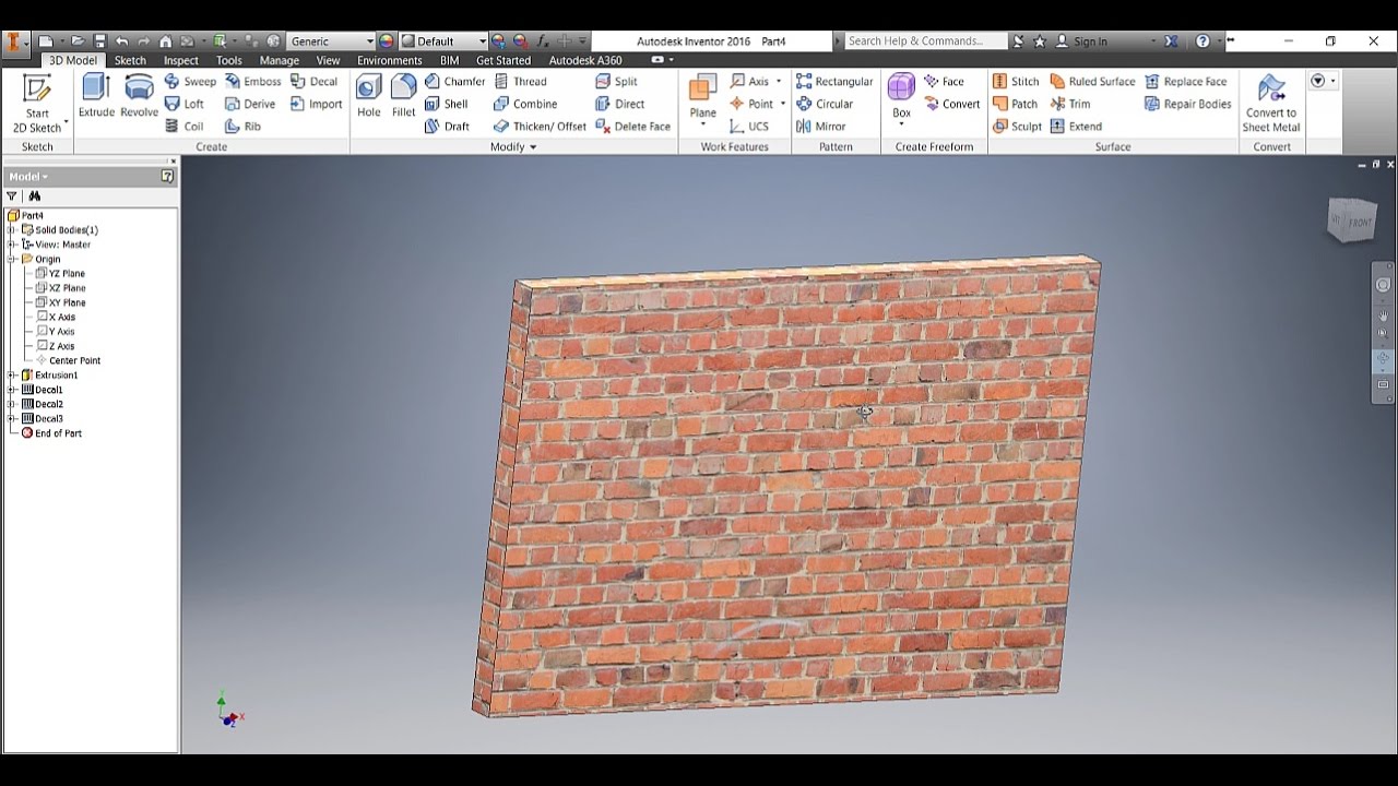 Autodesk Inventor - Decal/Texture - YouTube