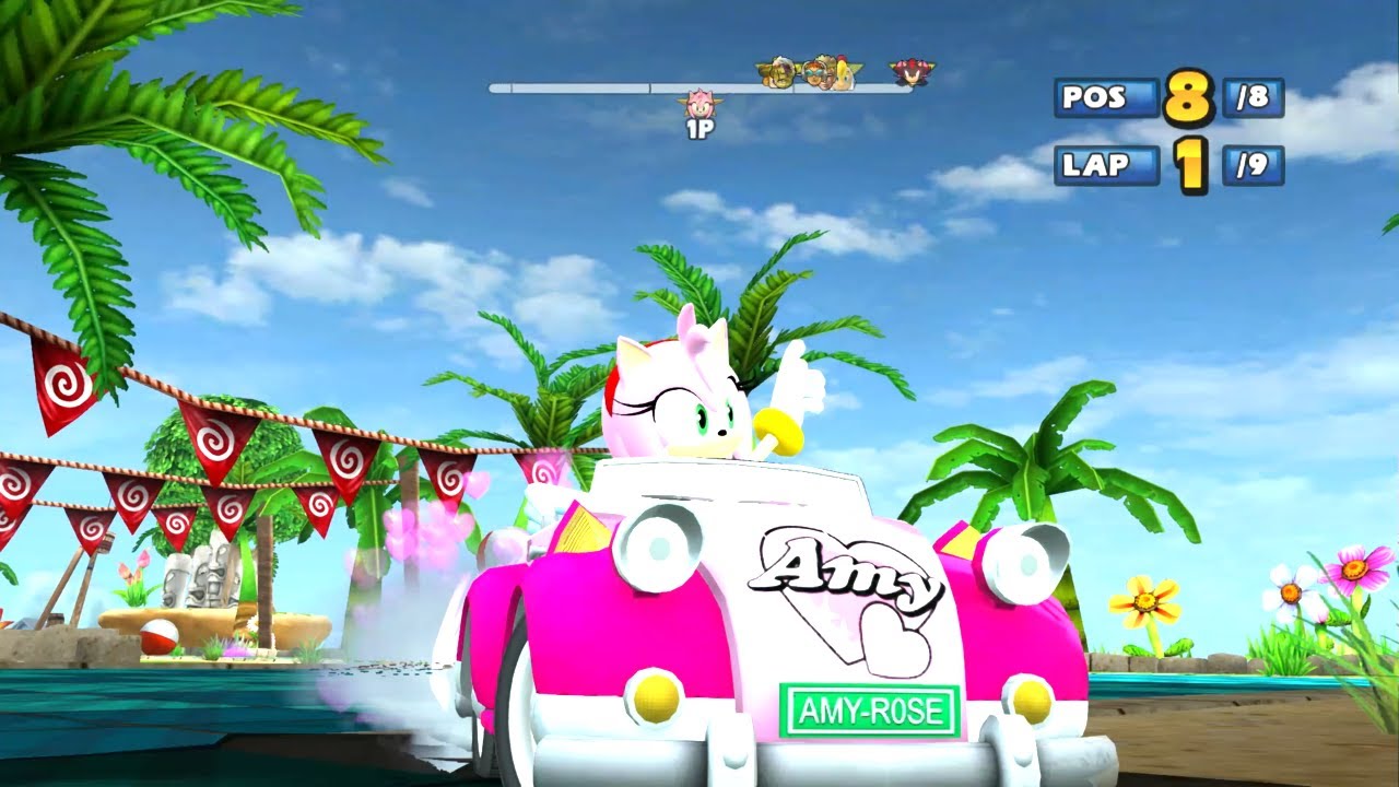 AMY Monkey Target 9 Laps Expert (Request) Sonic & Sega All-Stars Racing ...