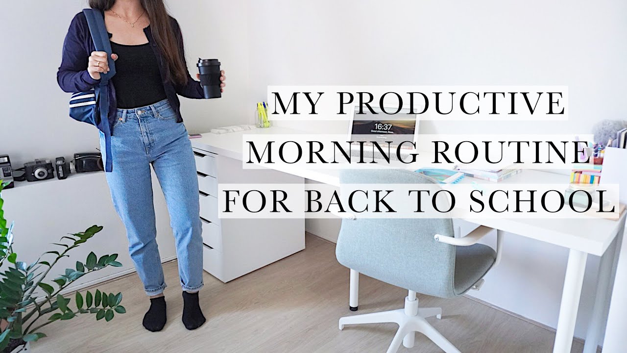 My Productive Morning Routine For Back To School | productive and ...