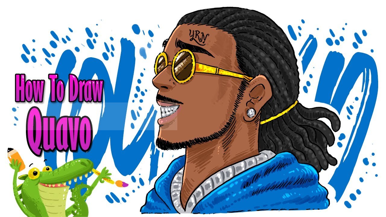 how to draw Quavo step by step - YouTube
