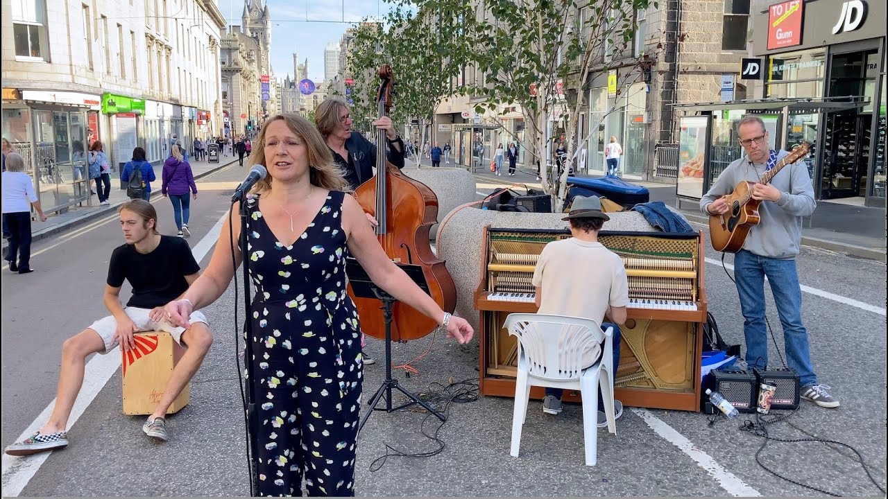'No Moon At All' as Aberdeen musicians gather to busk on Union Street ...