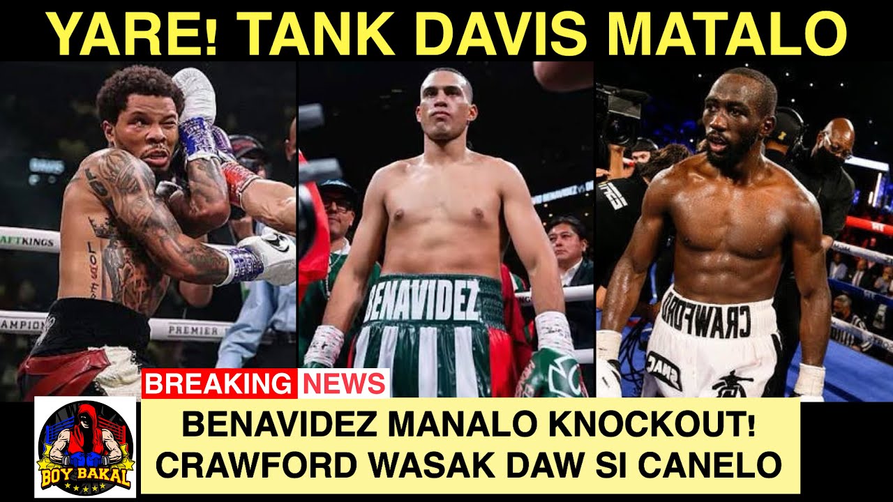Tank Davis Matatalo Kay Frank Martin | Benavidez Manalo Knockout ...