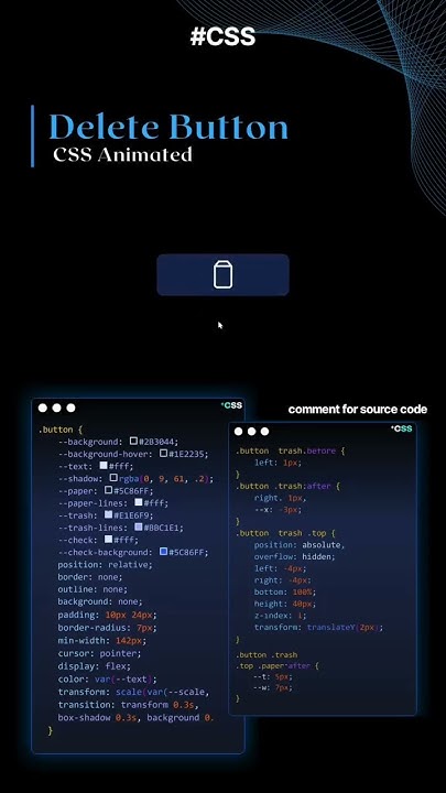 Animation Delete Button Using Css Howtocreateawebsiteusinghtmlandcss Coding