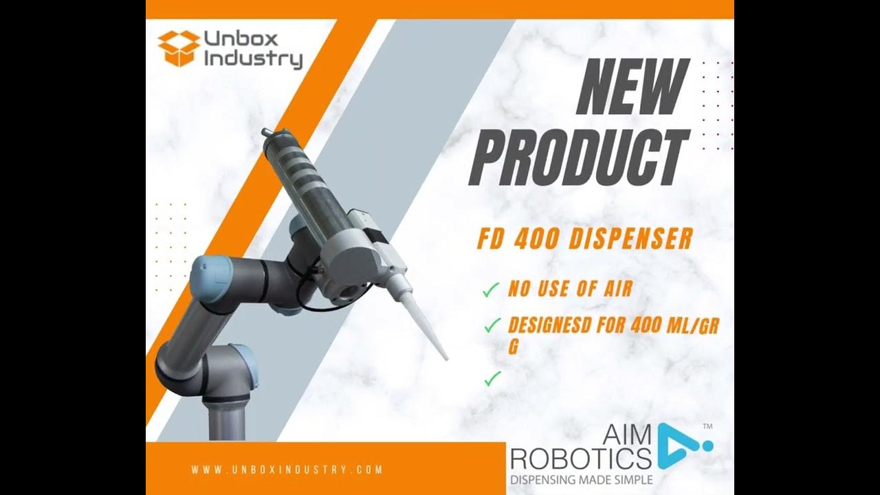 [New Product in the box] FD400 Dispenser | Unbox Industry | Aim Robotics - YouTube