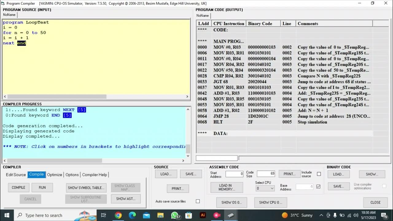Memory management simulator inoperating system - YouTube