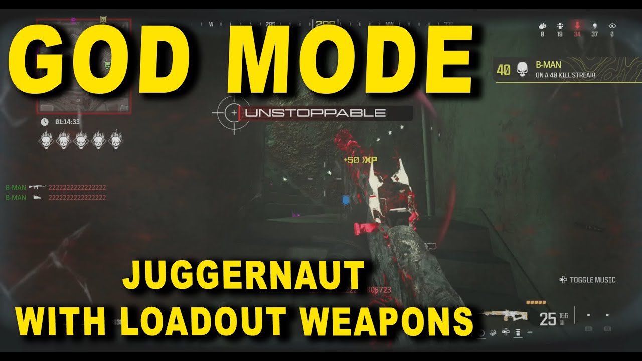 GOD MODE XP CAMO GLITCH, Juggernaut with loadout weapons glitch ...