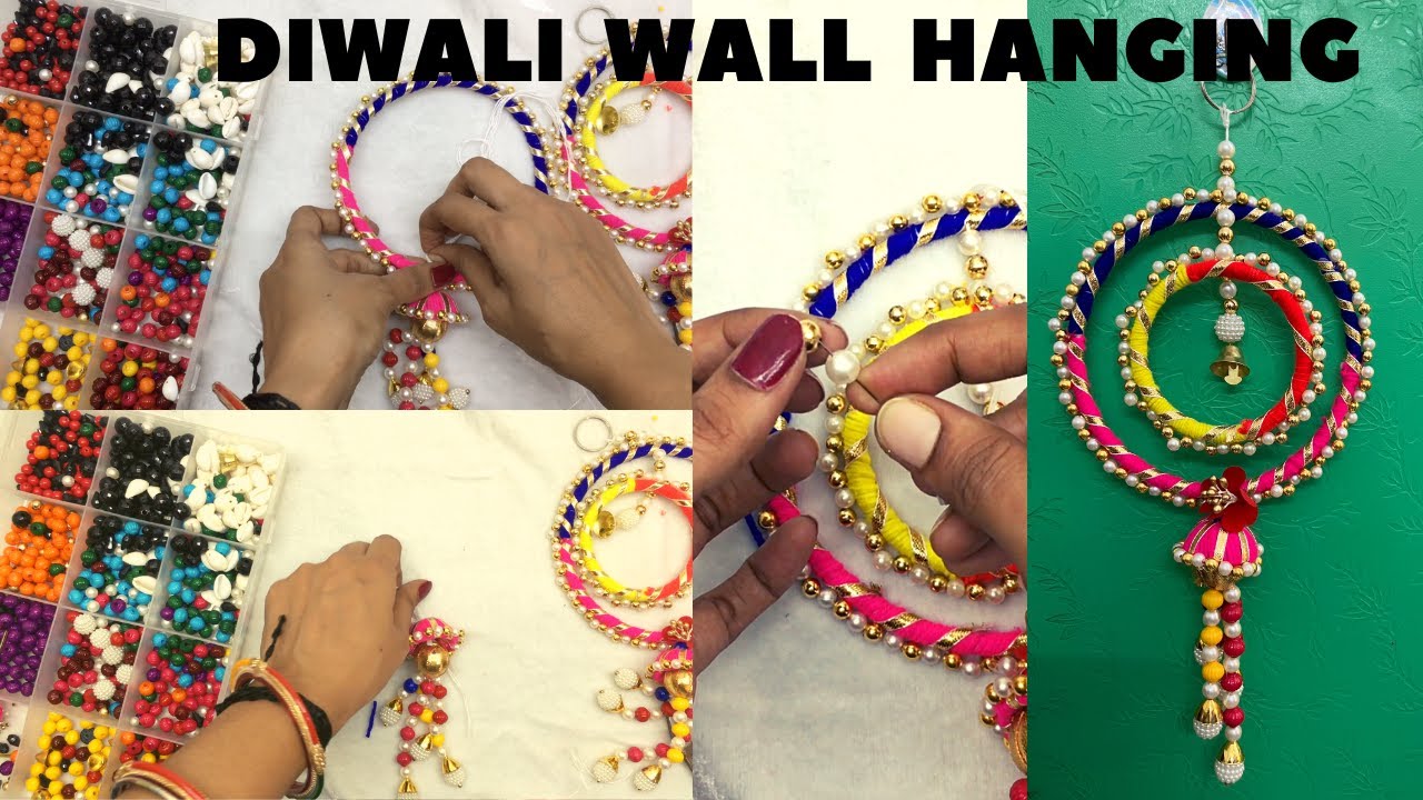 How to make Diwali wall hanging | Wall hanging for diwali | # ...