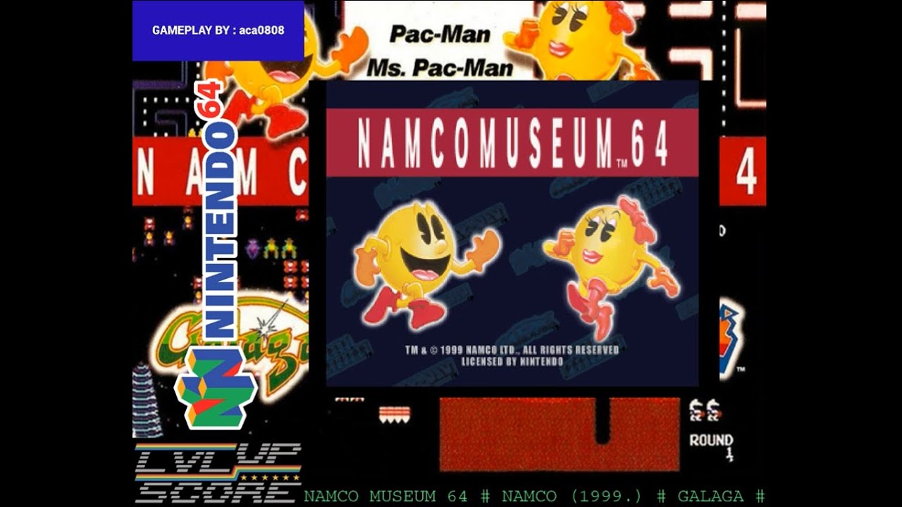 NINTENDO 64 (N64) # NAMCO MUSEUM 64 (NAMCO , 1999.) # GALAGA # 58.640 ...