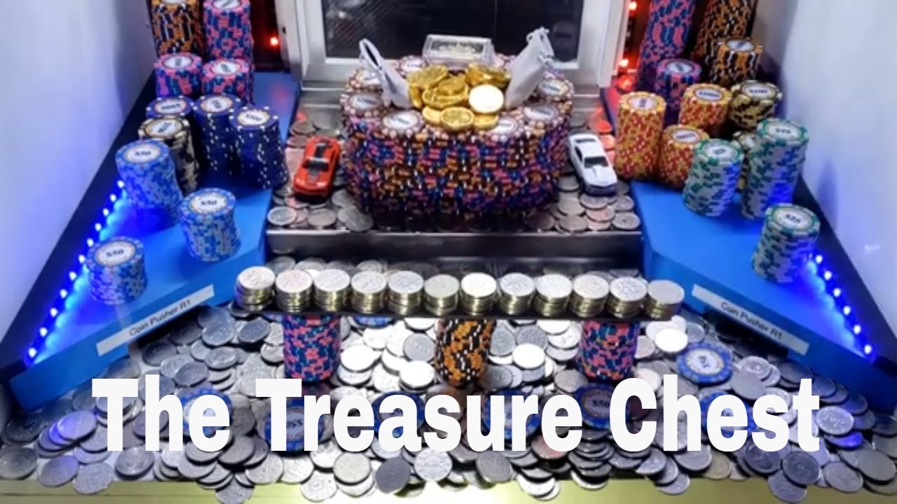 Coin Pusher R1, "The Treasure Chest" One Million Dollar Buy-In.. - YouTube