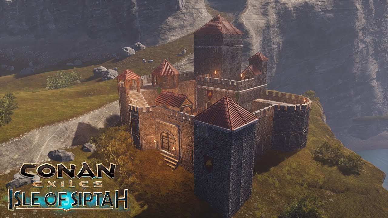 HOW TO BUILD A MEDIEVAL OUTPOST [SPEED BUILD] - CONAN EXILES - YouTube