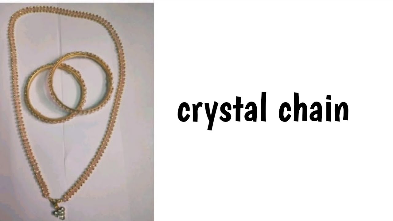 Crystal chain making easy at home - YouTube