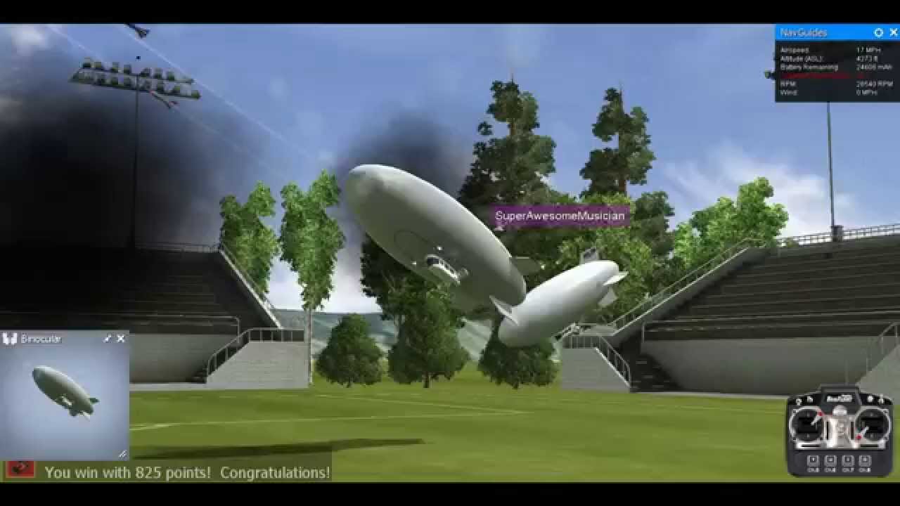 RealFlight 7.5 Blimp Combat With SuperAwesomeMusician - YouTube