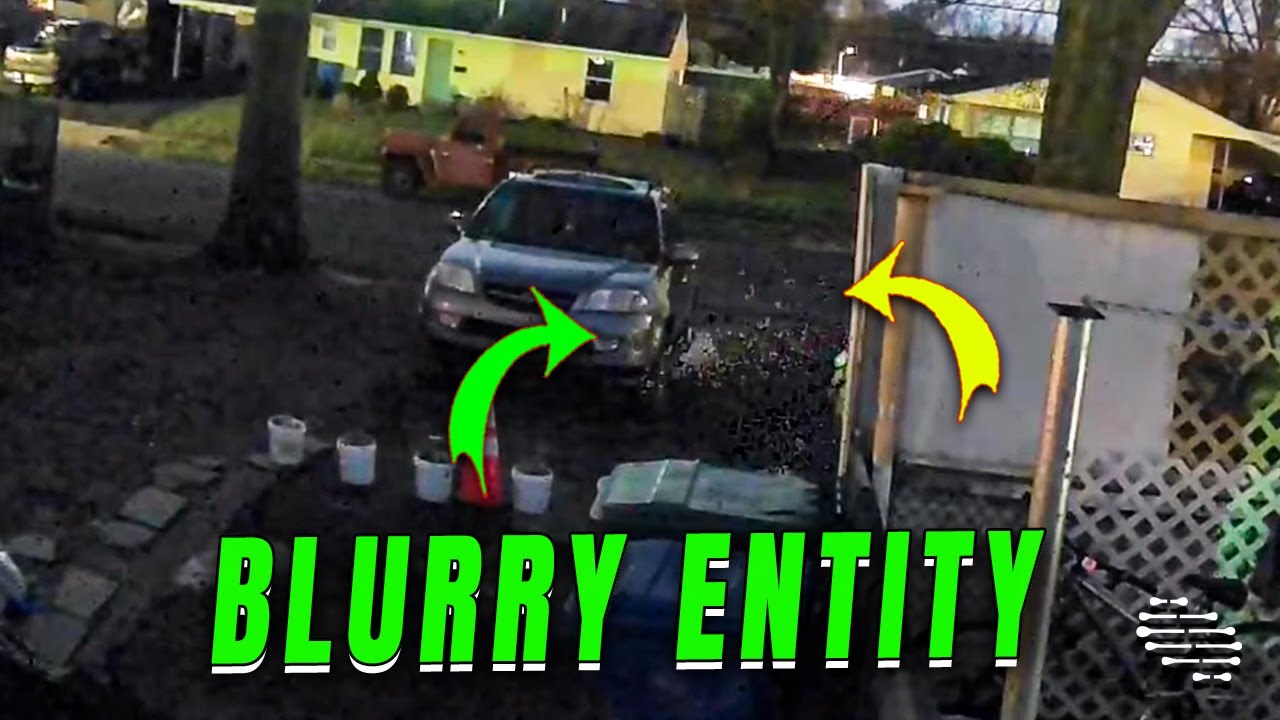 Security Camera Captures Blurry Footage of an Entity - YouTube