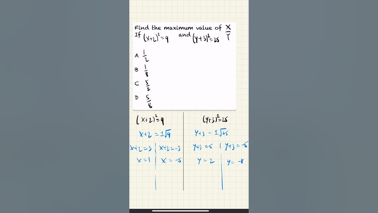GMAT Algebra Challenge: Solve it in 60 Seconds #maths #tutor #algebra # ...