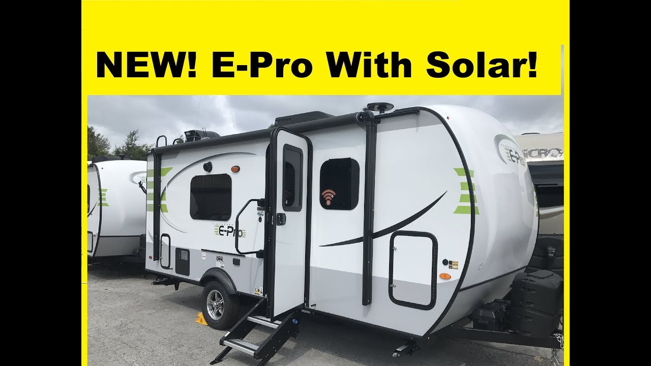 NEW! Sporty RV, E-Pro E19FD By Flagstaff, With Solar!! - YouTube