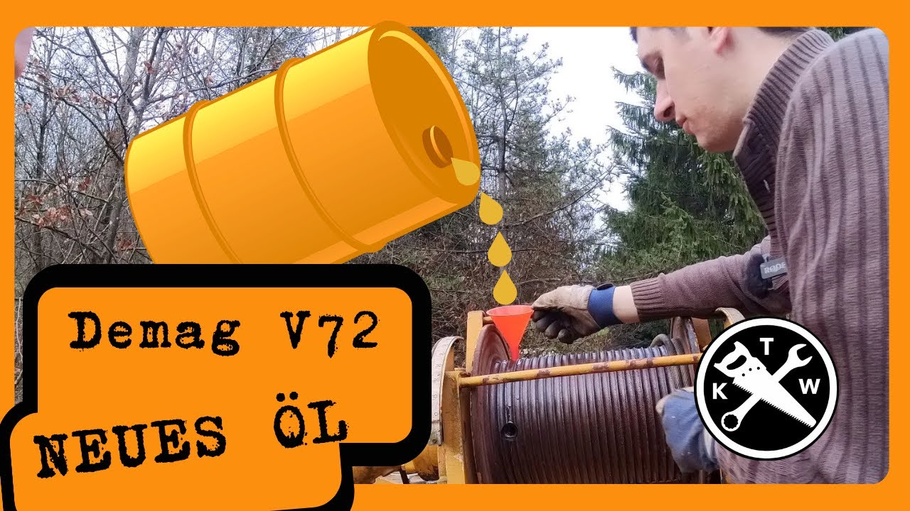 Demag V72, NEUES ÖL für den Kran #mobilkran #wartung #werkstatt - YouTube