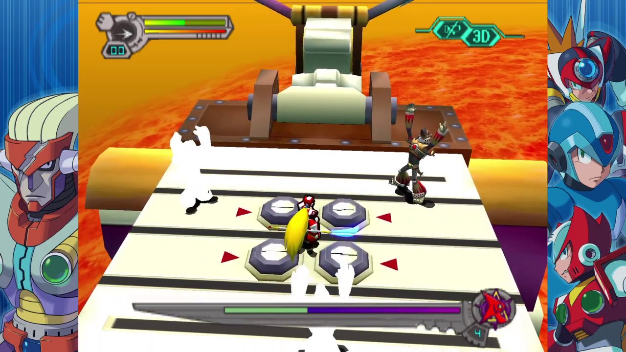 Flame Hyenard boss glitch Mega Man X Legacy Collection 2 - MegaMan X7 ...
