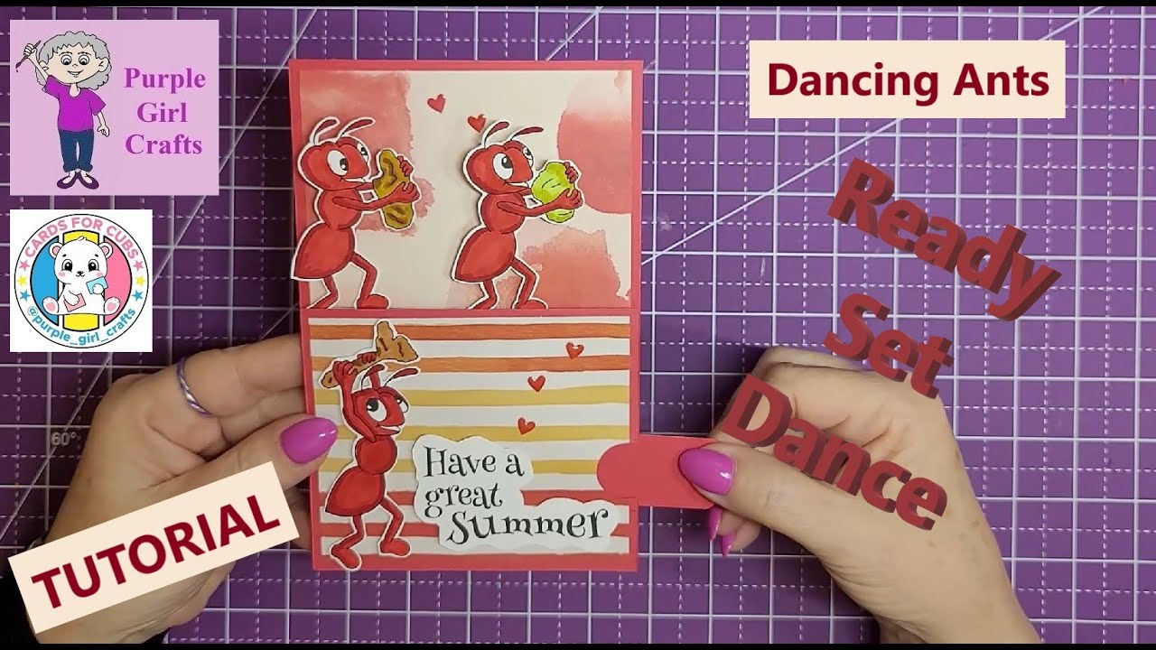 Dancing Ants Card Tutorial - YouTube