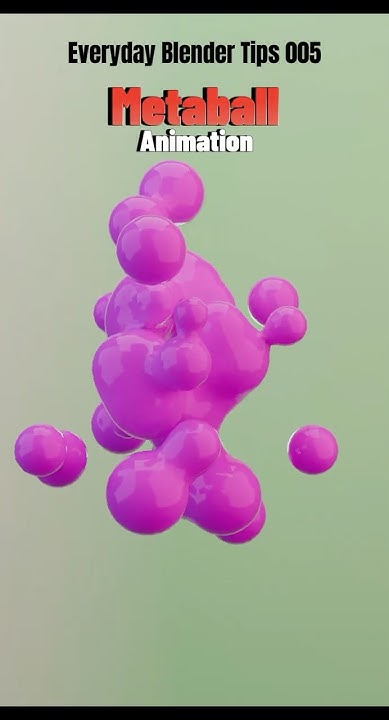 Metaball animation in blender #3dblender #blenderanimation #shorts - YouTube