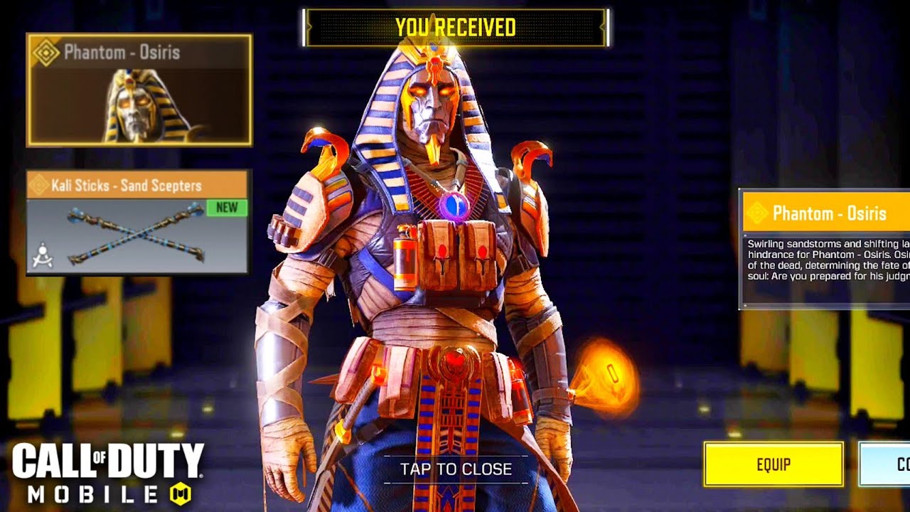 *NEW* Crown Of Kings Draw CODM| Phantom "Osiris" & Kali Sticks Sand ...