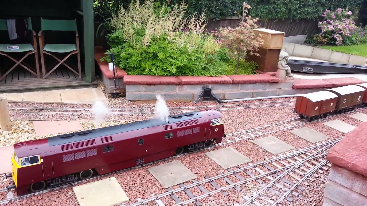 5 inch Gauge Class 52 Western Test - YouTube