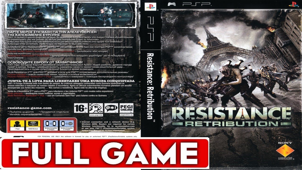 Resistance Retribution PSP Full Game Walkthrough Longplay - YouTube
