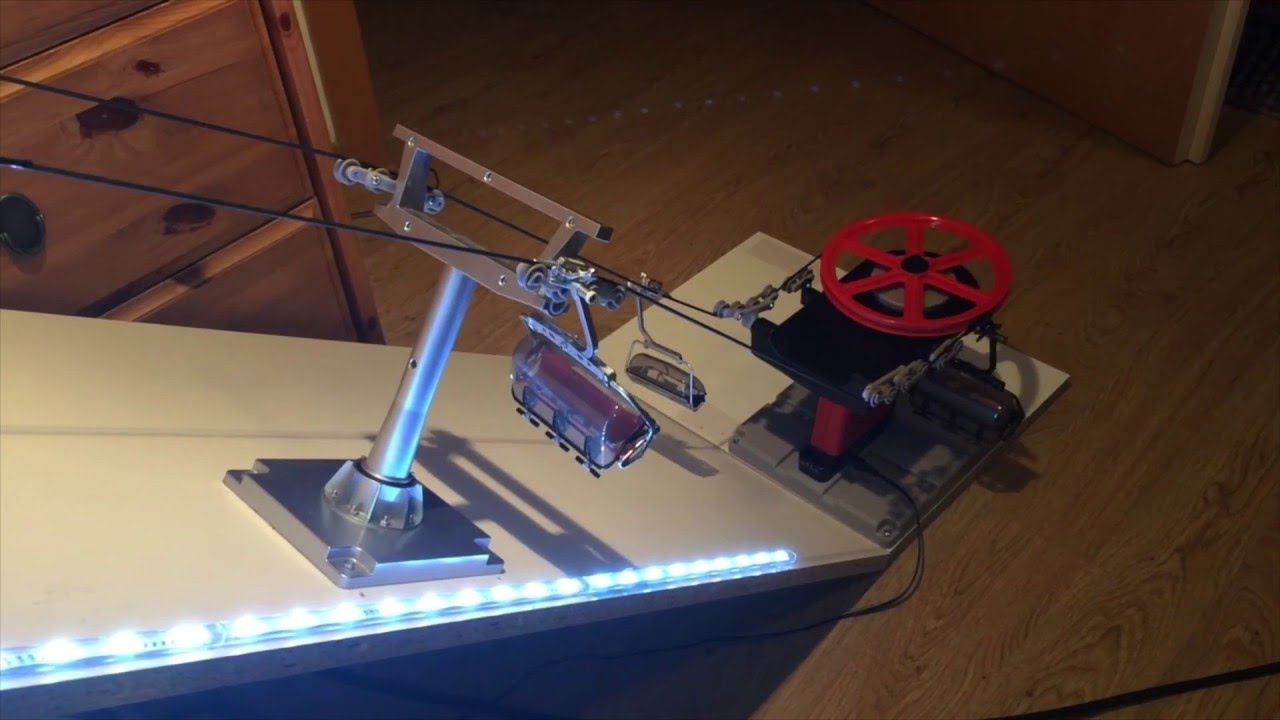 Seilbahn model - YouTube