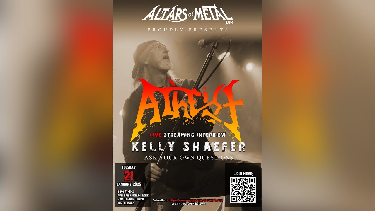 ATHEIST Interview with Kelly Shaefer - Altars of Metal - YouTube