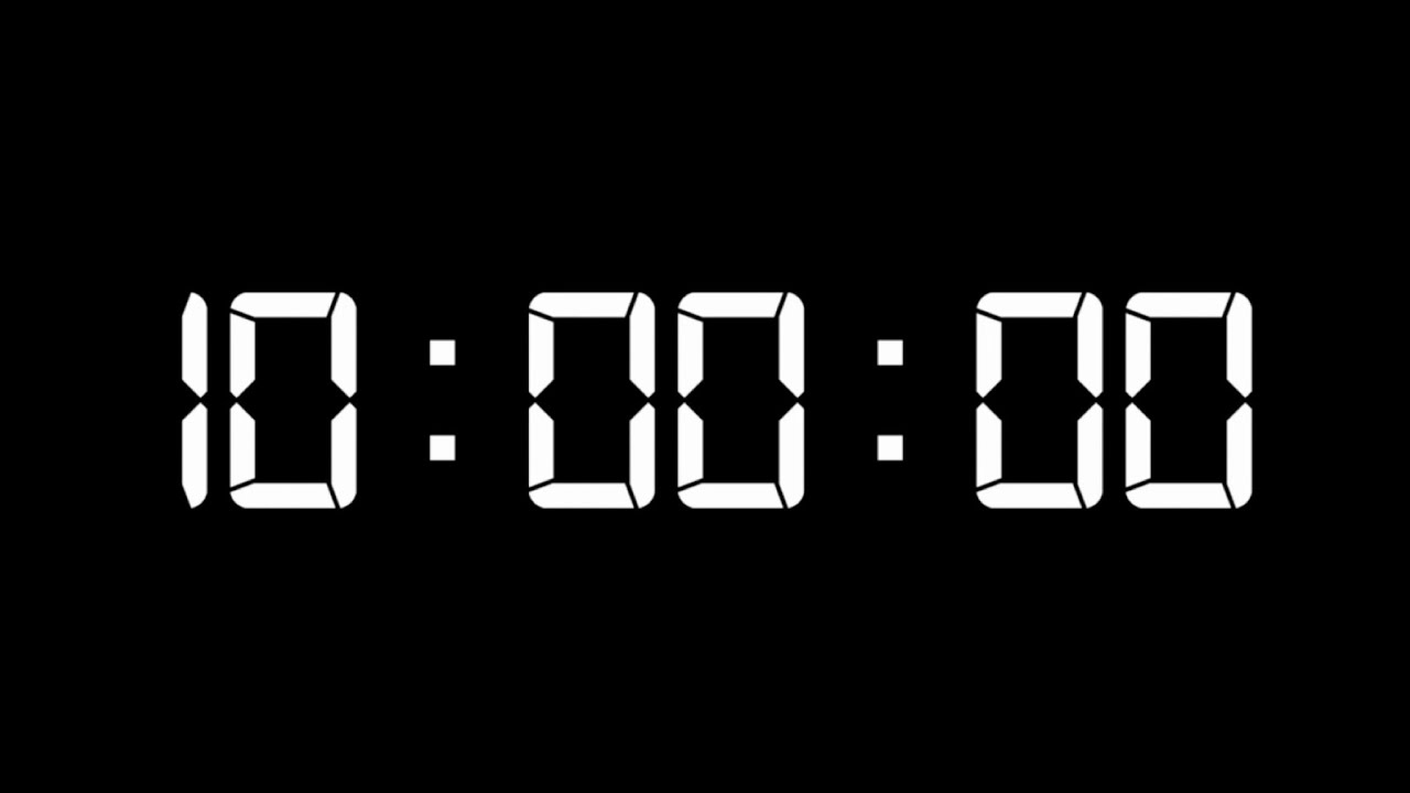 10 Hour - TIMER & ALARM - 1080p - COUNTDOWN - YouTube