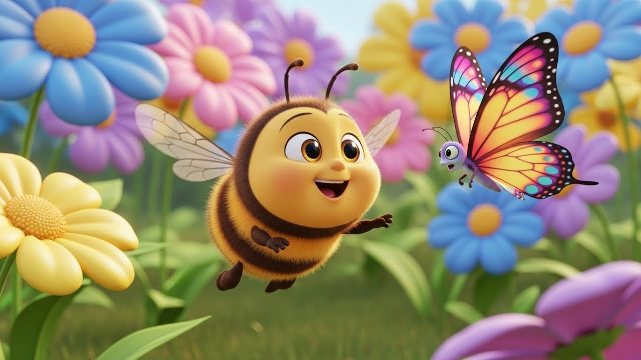 Baby Bee Buzz Buzz | Cute Bee Song for Kids | Nursery Rhymes & Songs ...