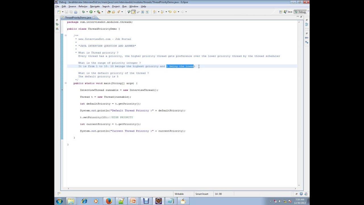 Thread priority in Java - YouTube
