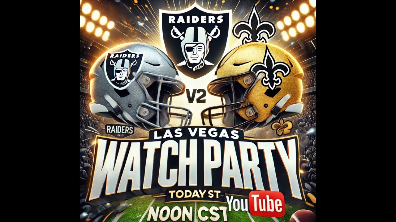 🏈 TURF32 Watch Party: Raiders vs. Saints Live! ⚜️🔥 - YouTube