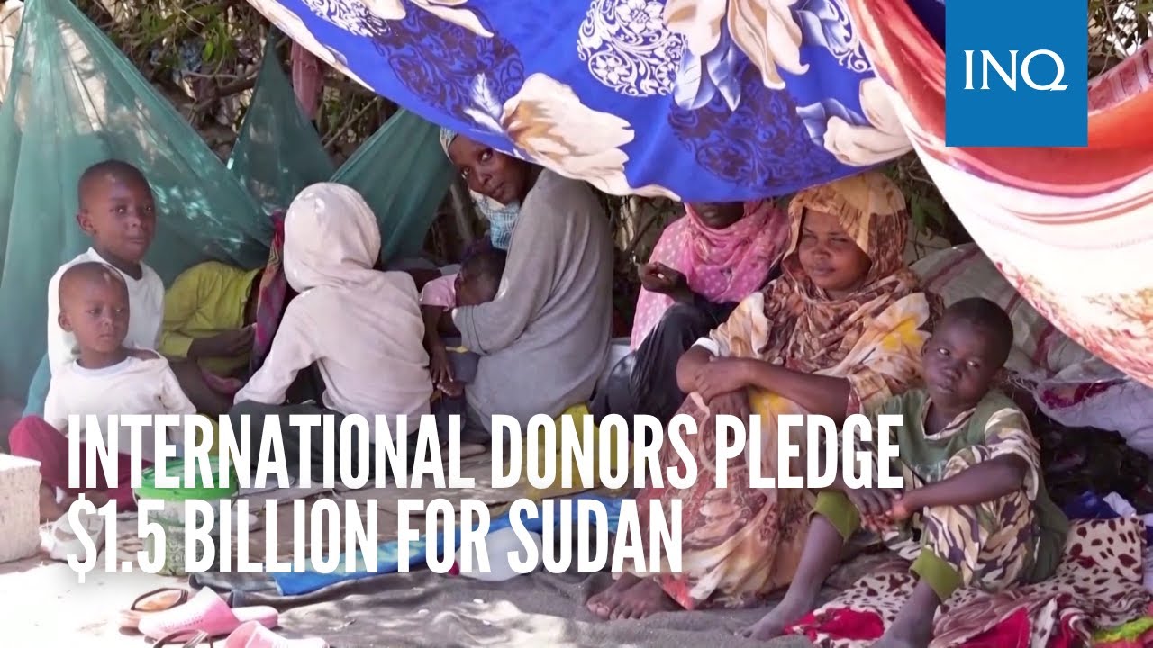 International donors pledge $1.5 billion for Sudan - YouTube