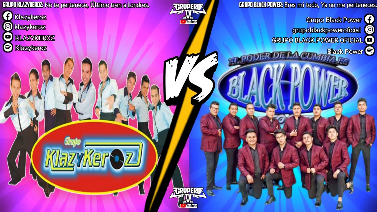 Los mejores éxitos de la cumbia sonidera/ Grupo Black Power VS Grupo Klaz Y Keroz/ ¿Tú favorito ...