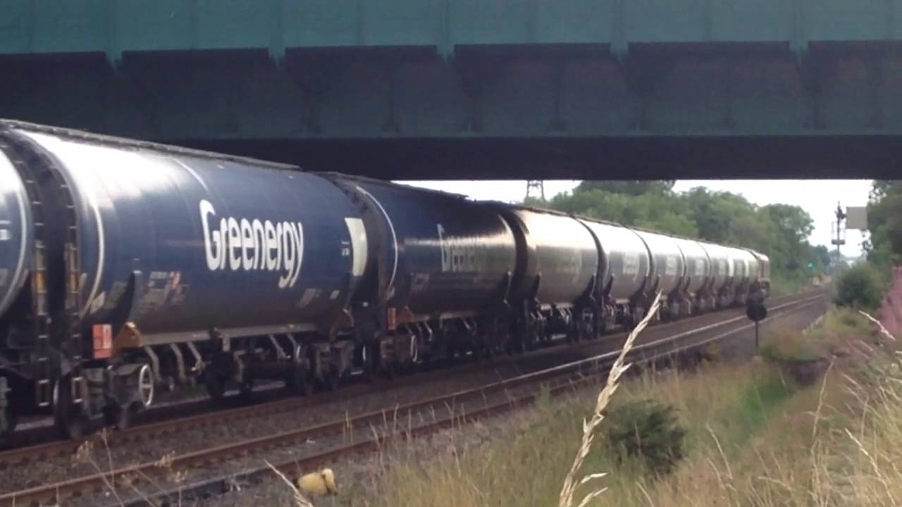 GBRf Greenergy train at Billingham - YouTube