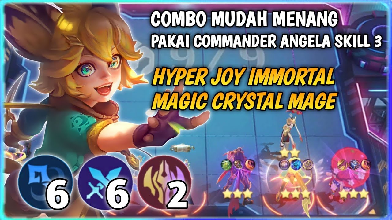 HYPER JOY IMMORTAL MAGIC CRYSTAL MAGE | GAMEPLAY COMMANDER ANGELA SKILL ...