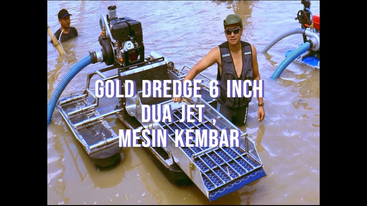 Gold Dredge 6 inch dual jet with blaster #miningequipment #machine # ...