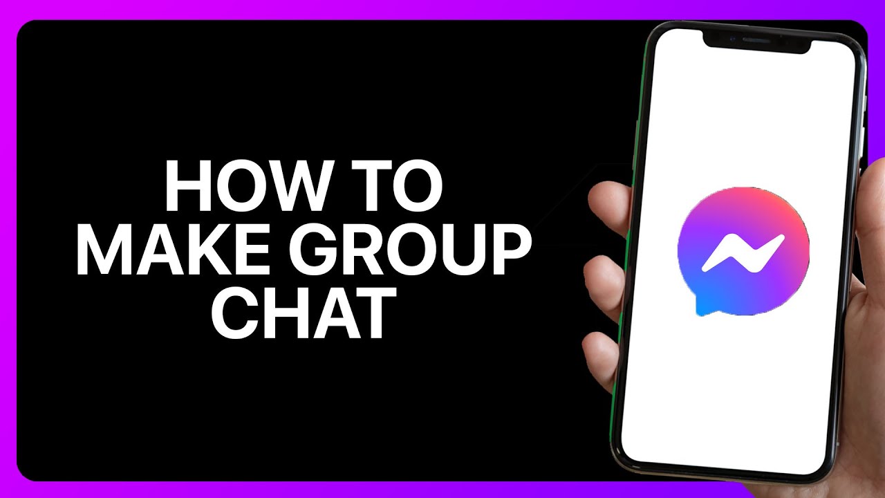 How To Make Group Chat On Messinger Tutorial - YouTube