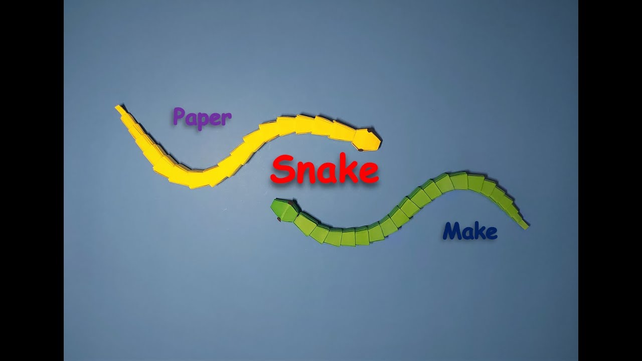 How to Make Origami Snake Toy - Part 3: Interlink Snake Pieces ...