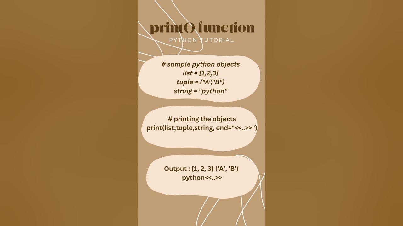 Print Function In Python Codeandcoffee111 Pythonforbeginners Pythonprogramming Youtube