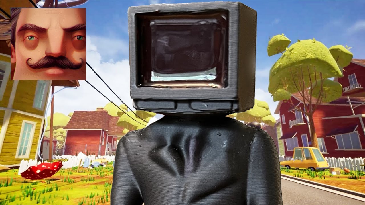 Hello Neighbor - My New Neighbor Skibidi Toilet Big TV Man History ...